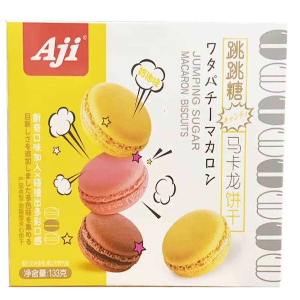 Aji Macaron Cookie Cream Flavor 133g – 7Days Mini Market